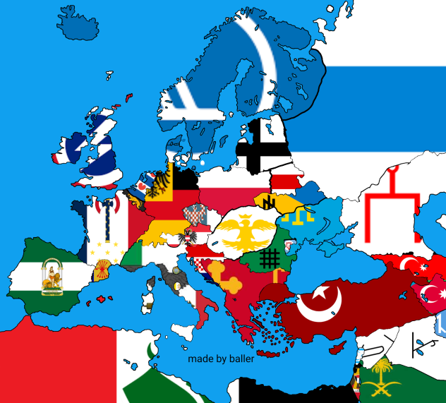 alternative flagmap of europe - ibisPaint