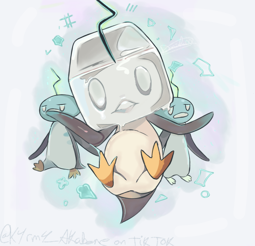 Eiscue Pokémon fanart - ibisPaint