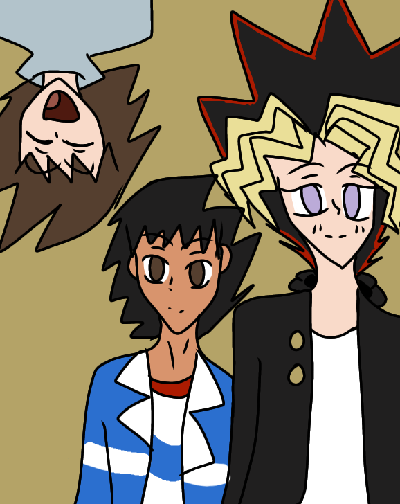Ash, Tai, and Yugi - ibisPaint