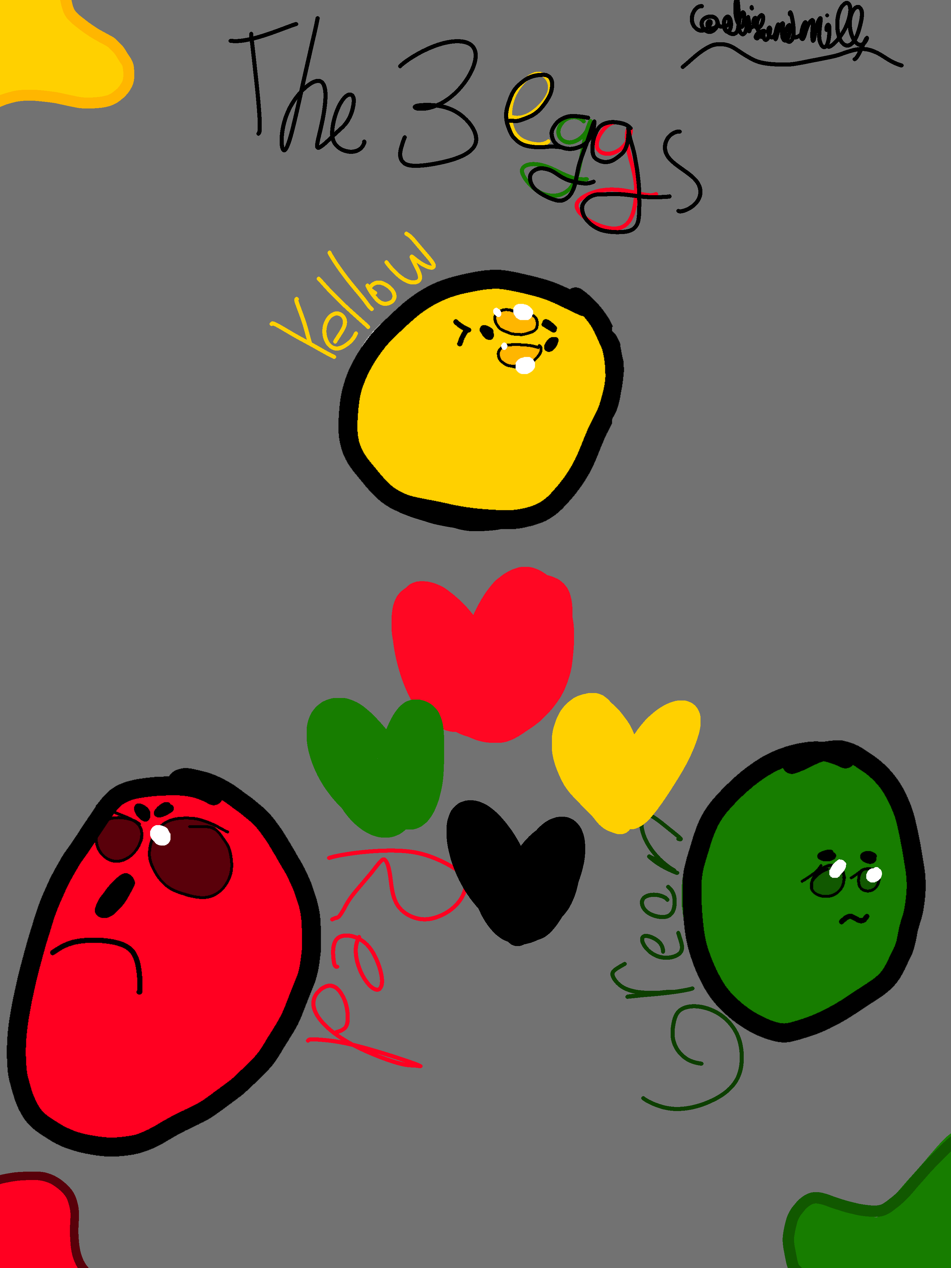 The 3 eggs - ibisPaint