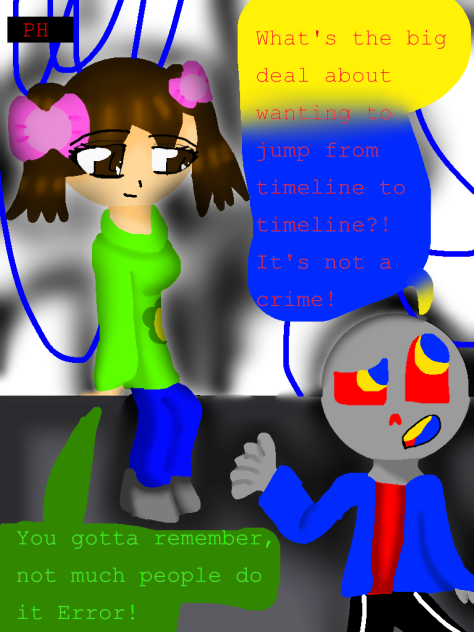 Pj and Error as kids - ibisPaint