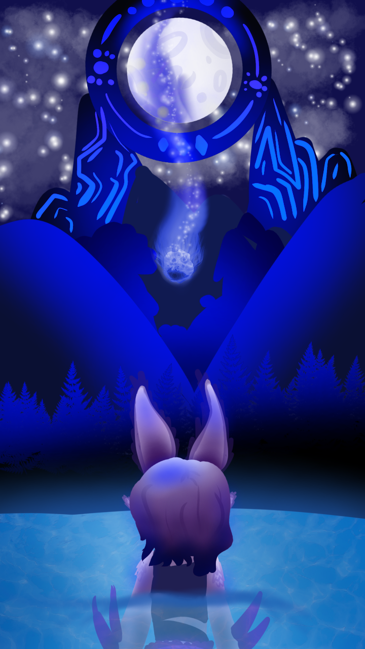 A fallen blue....stone - ibisPaint