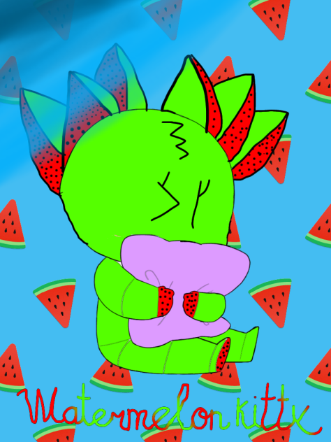 watermelon kitty - ibisPaint