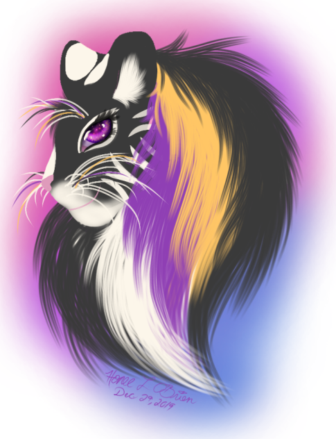 Enby Pride Tigon - ibisPaint