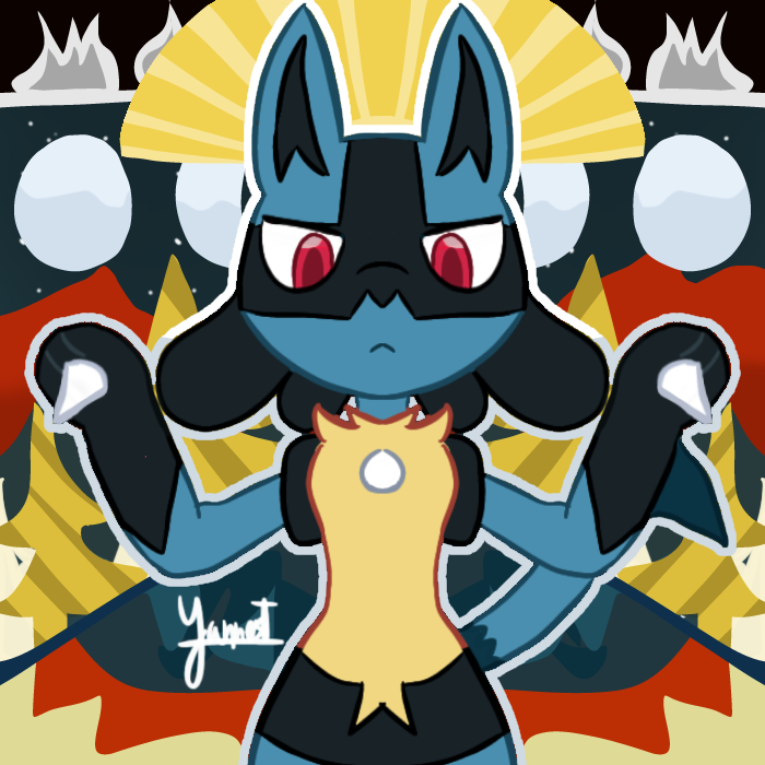 LUCARIO - AURA - ibisPaint
