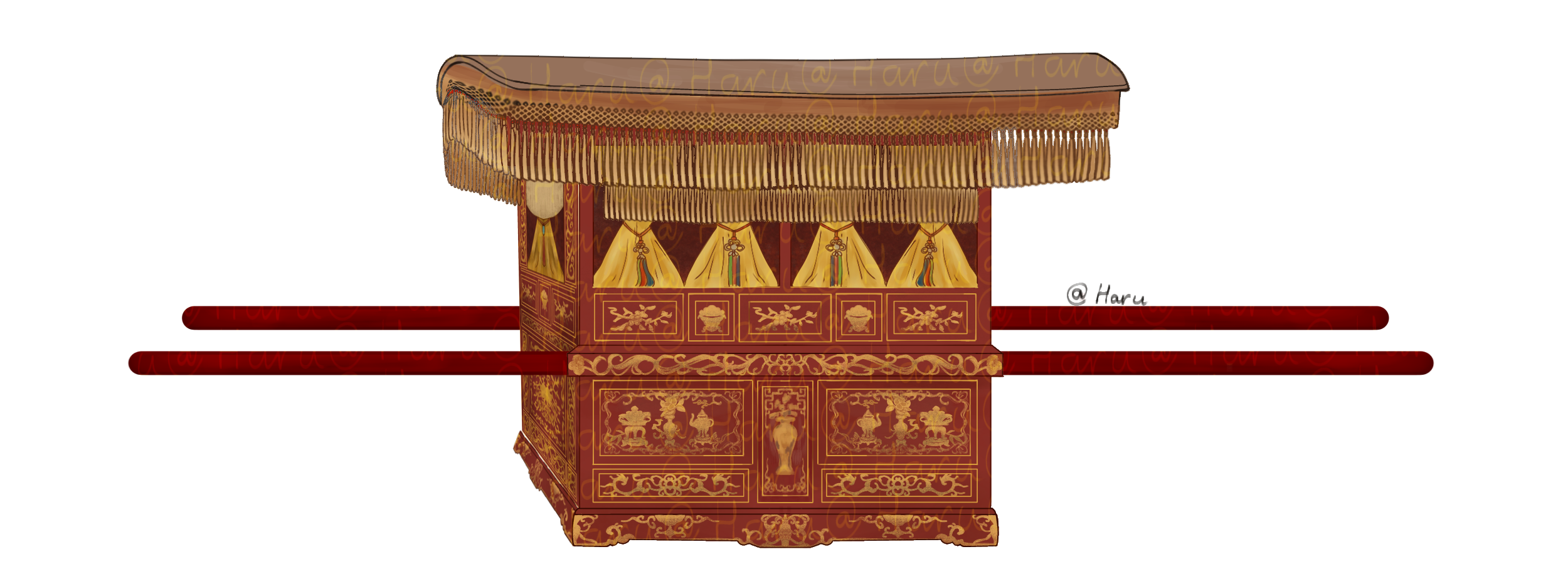 Vietnamese palanquin - ibisPaint