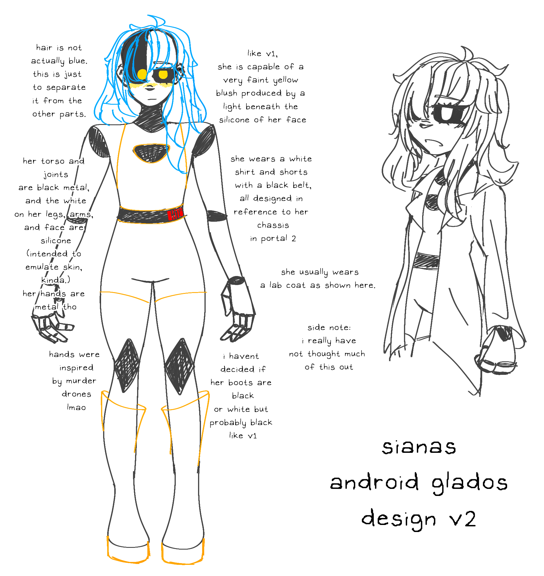 Siana's Android GLaDOS Design (V2) - ibisPaint