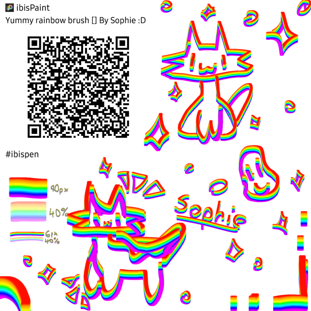 YUMMY RAINBOW BRUSH - ibisPaint