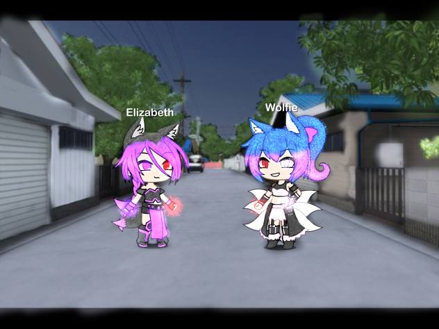 Liz & Wolfie - Magic Edit - ibisPaint