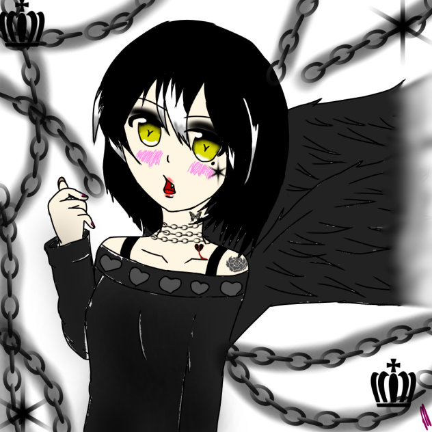 dark angel in chains - ibisPaint