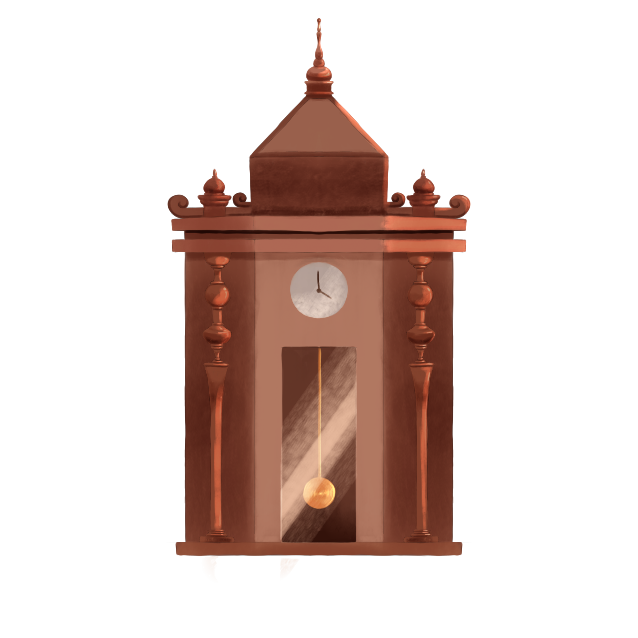 antique clock - ibisPaint