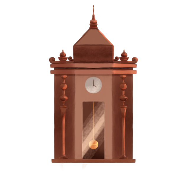 antique clock - ibisPaint