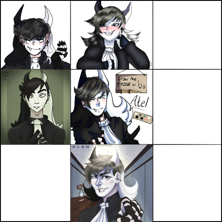 9 art styles collab OoO - ibisPaint