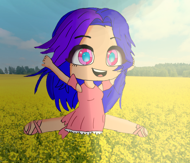 menina fazendo ballet - ibisPaint