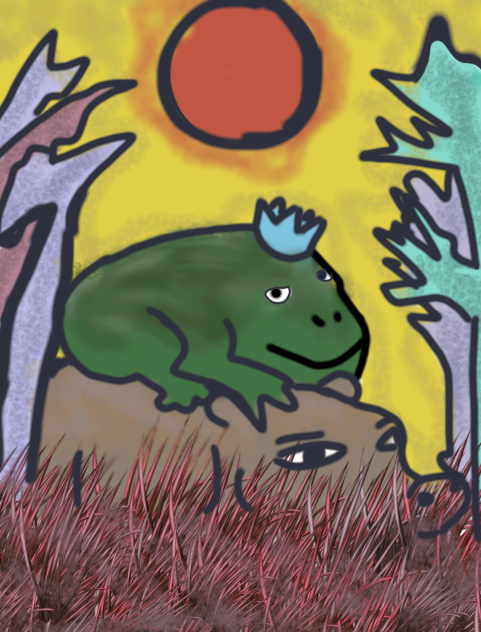 king frog and hipo - ibisPaint