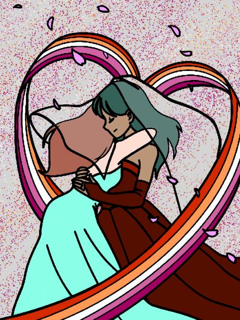 to all my lesbian 🏳️‍🌈💞 - ibisPaint