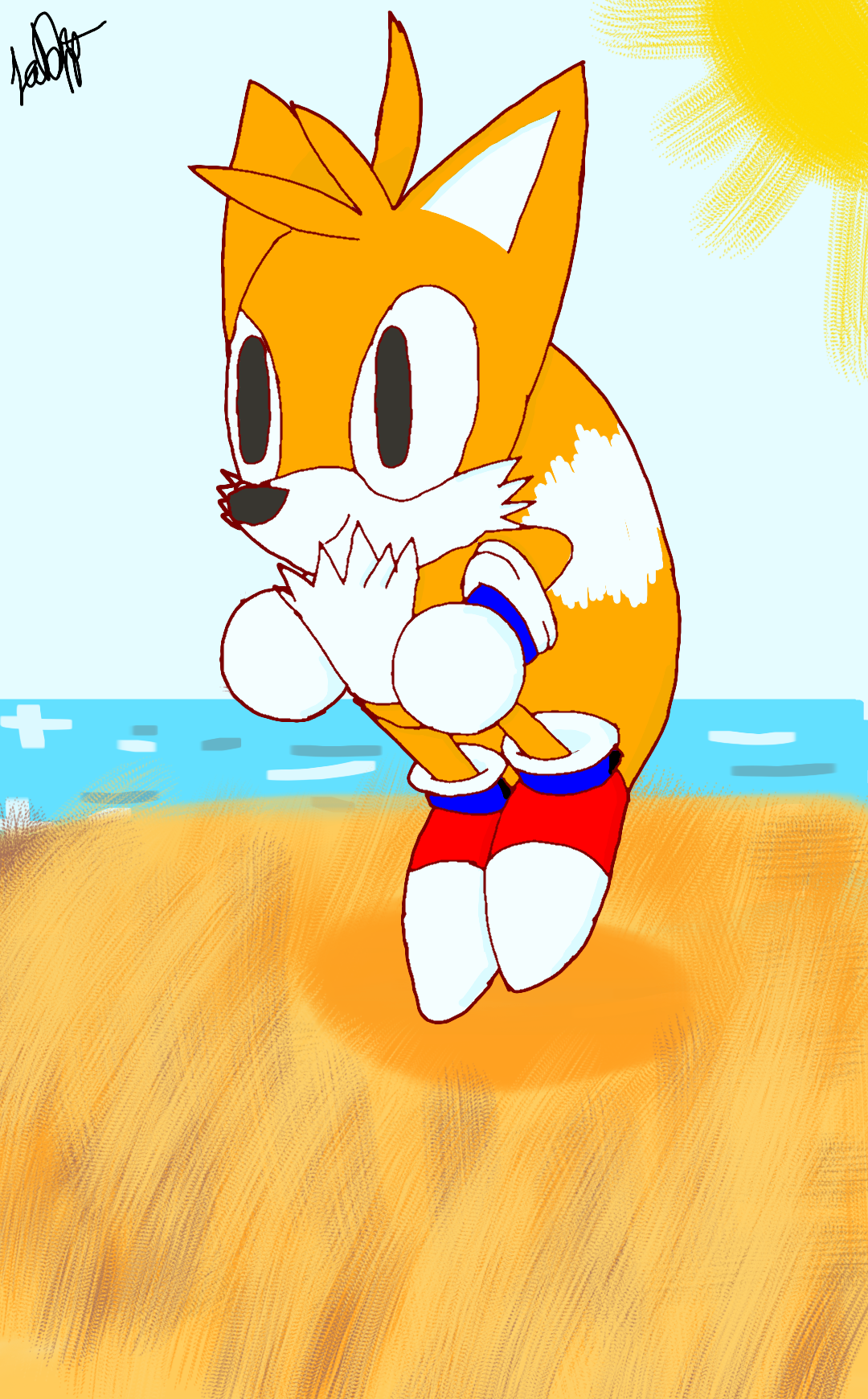 Tails At The Beach - ibisPaint
