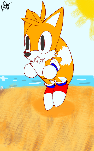 Tails At The Beach - ibisPaint