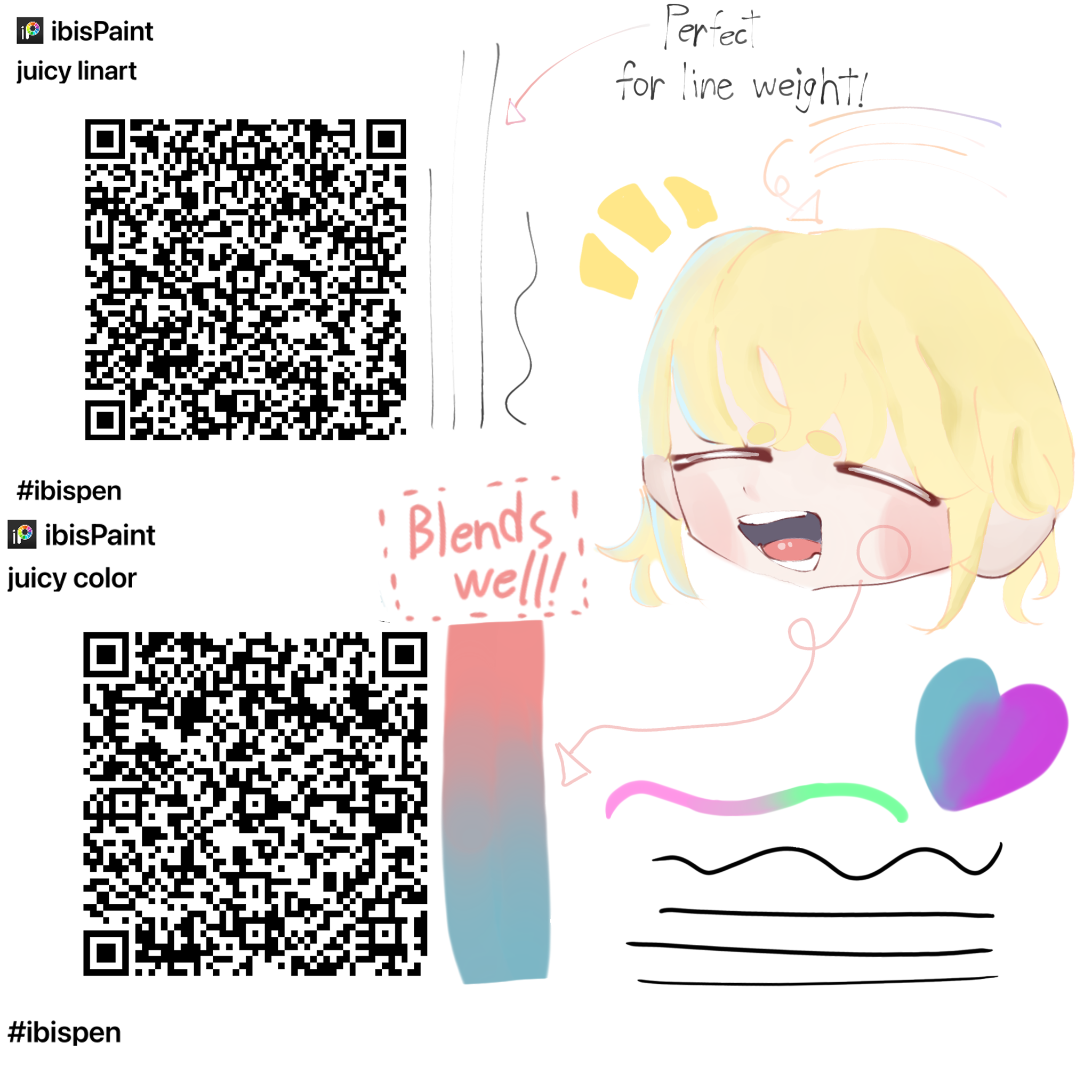 THE JUICY BRUSHES - ibisPaint