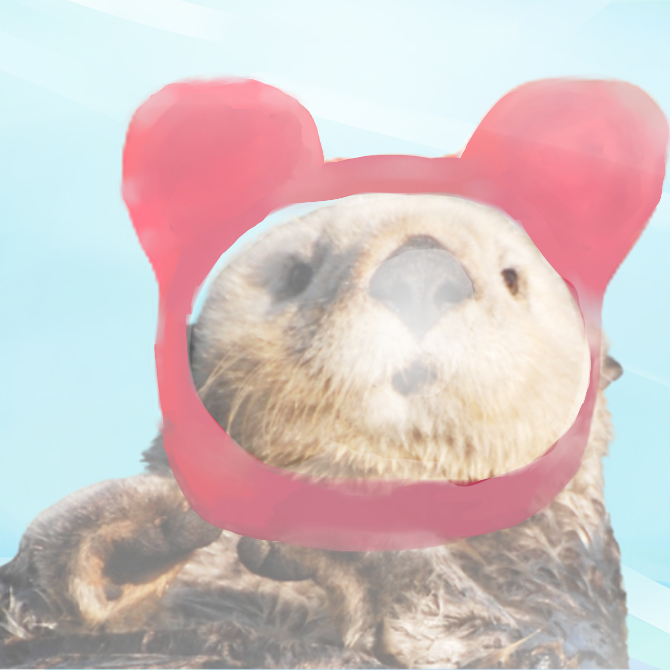 GummyBearHat Otter after shower blow air - ibisPaint