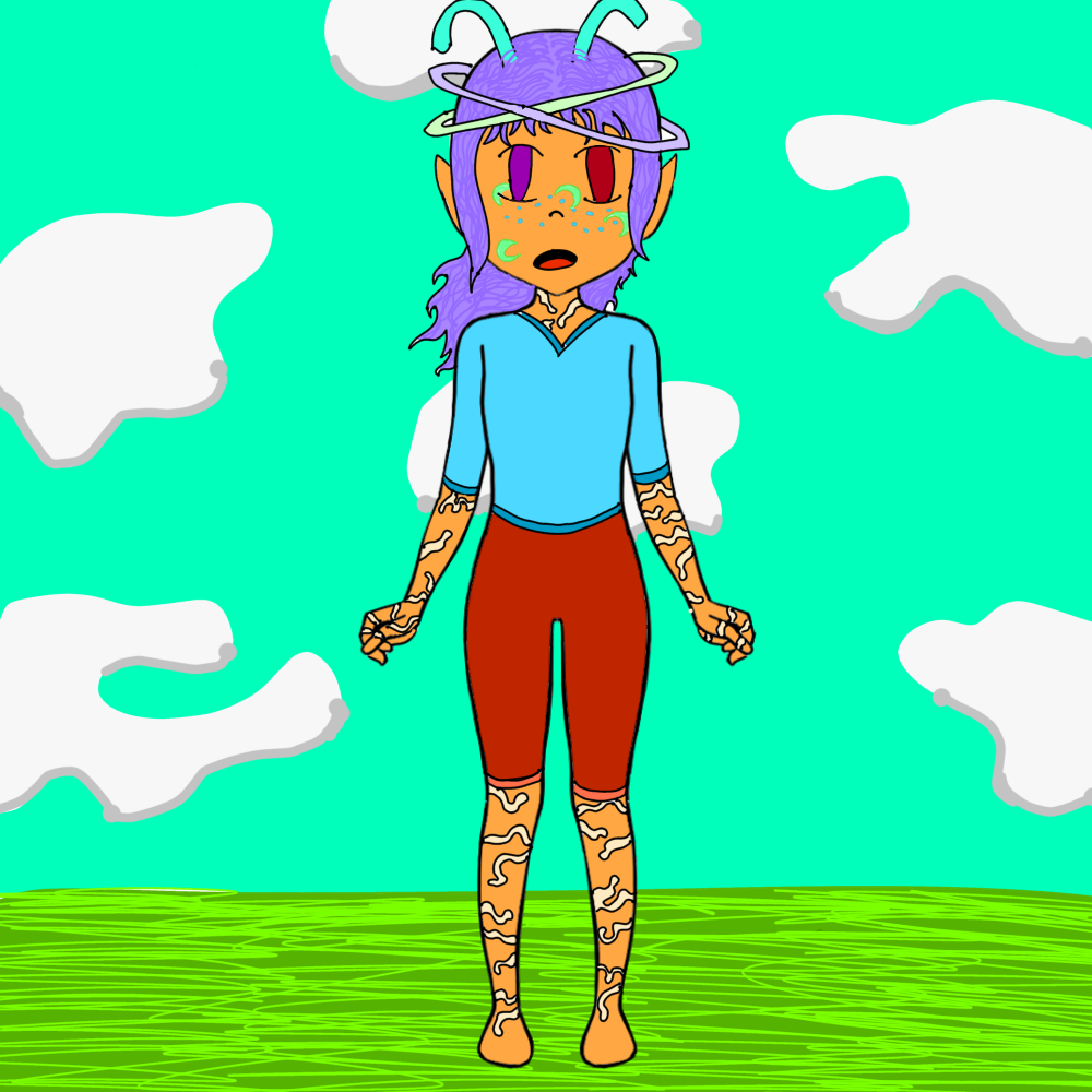 Alien girl hope you like - ibisPaint