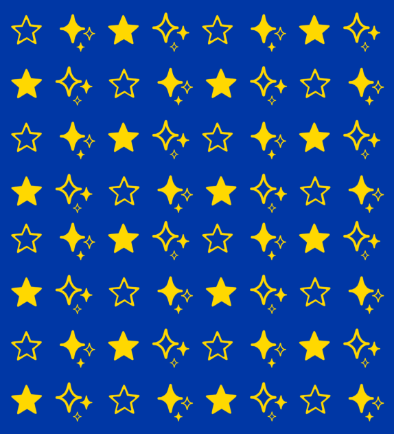 Stars pattern in blue - ibisPaint
