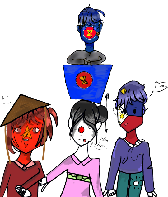 asean idk just did 3 contreys- - ibisPaint
