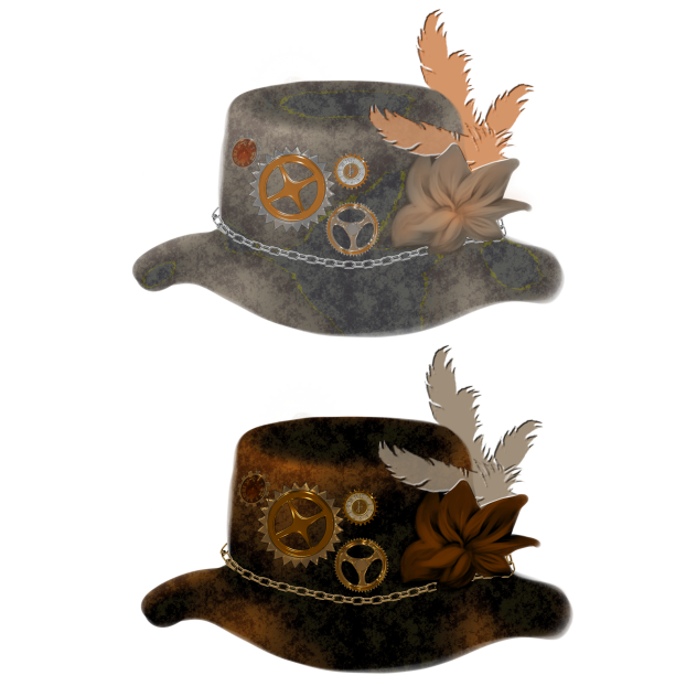 steampunk hat - ibisPaint