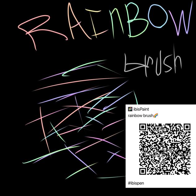 rainbow scratch brush - ibisPaint