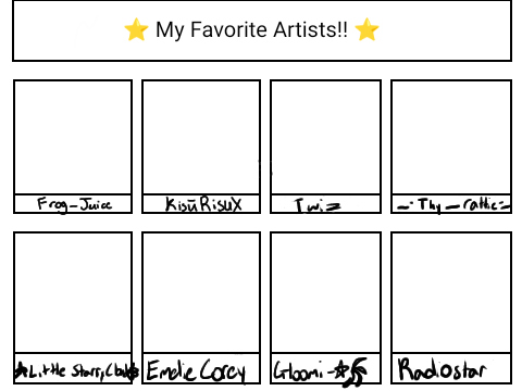 My Favorite Artists (UPDATED) - ibisPaint