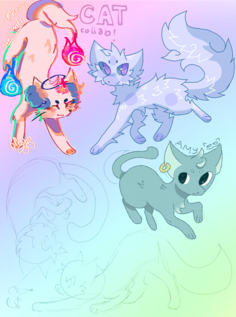 Cat collab - ibisPaint