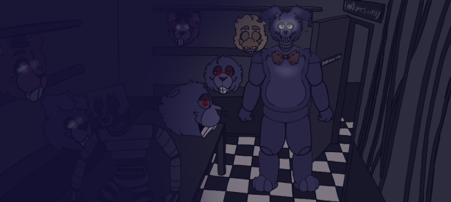 Fnaf 1 Bonnie Backstage (my version) - ibisPaint