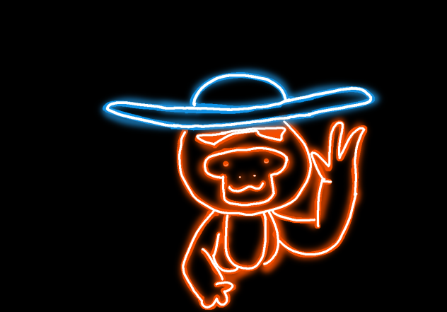 neon monke - ibisPaint