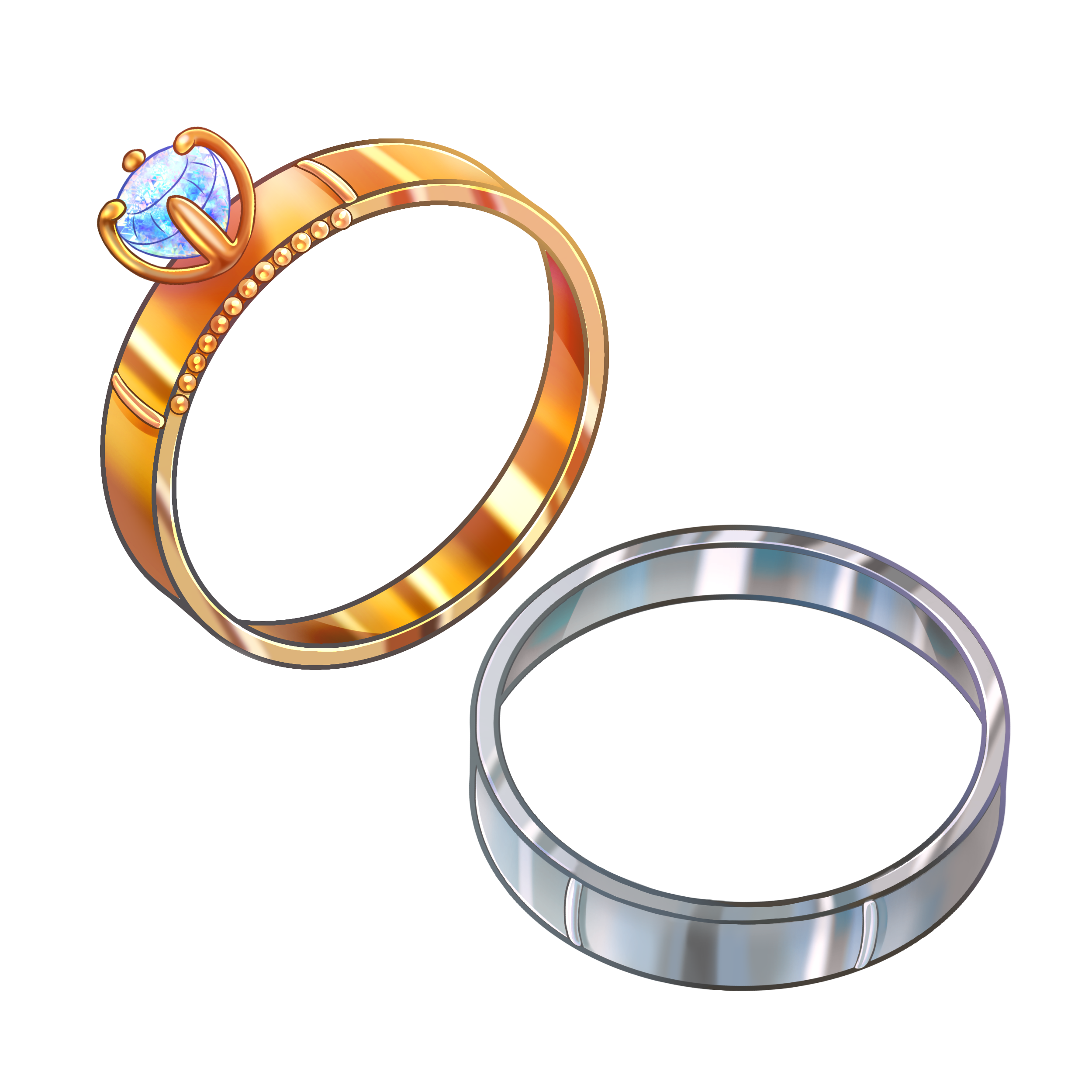 Wedding rings - ibisPaint