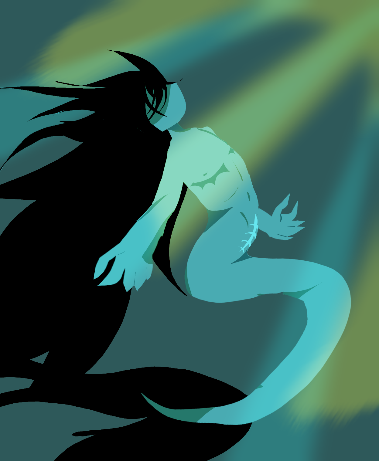 in the deep sea, there some thing else - ibisPaint