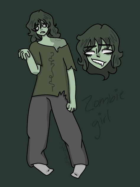 Zombie Girl - ibisPaint
