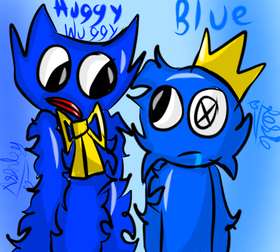 Huggy Wuggy y Blue 💙 - ibisPaint