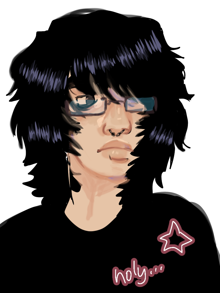 onyx in the new style w glasses - ibisPaint