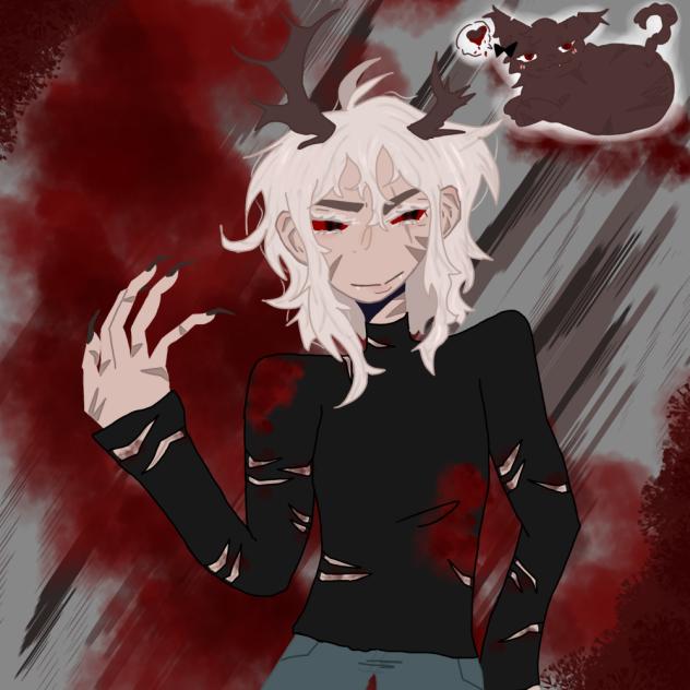 Half Wendigo and human Oliver - ibisPaint