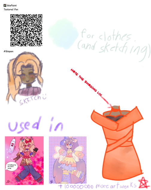 Clothes n Sketching brush! - ibisPaint