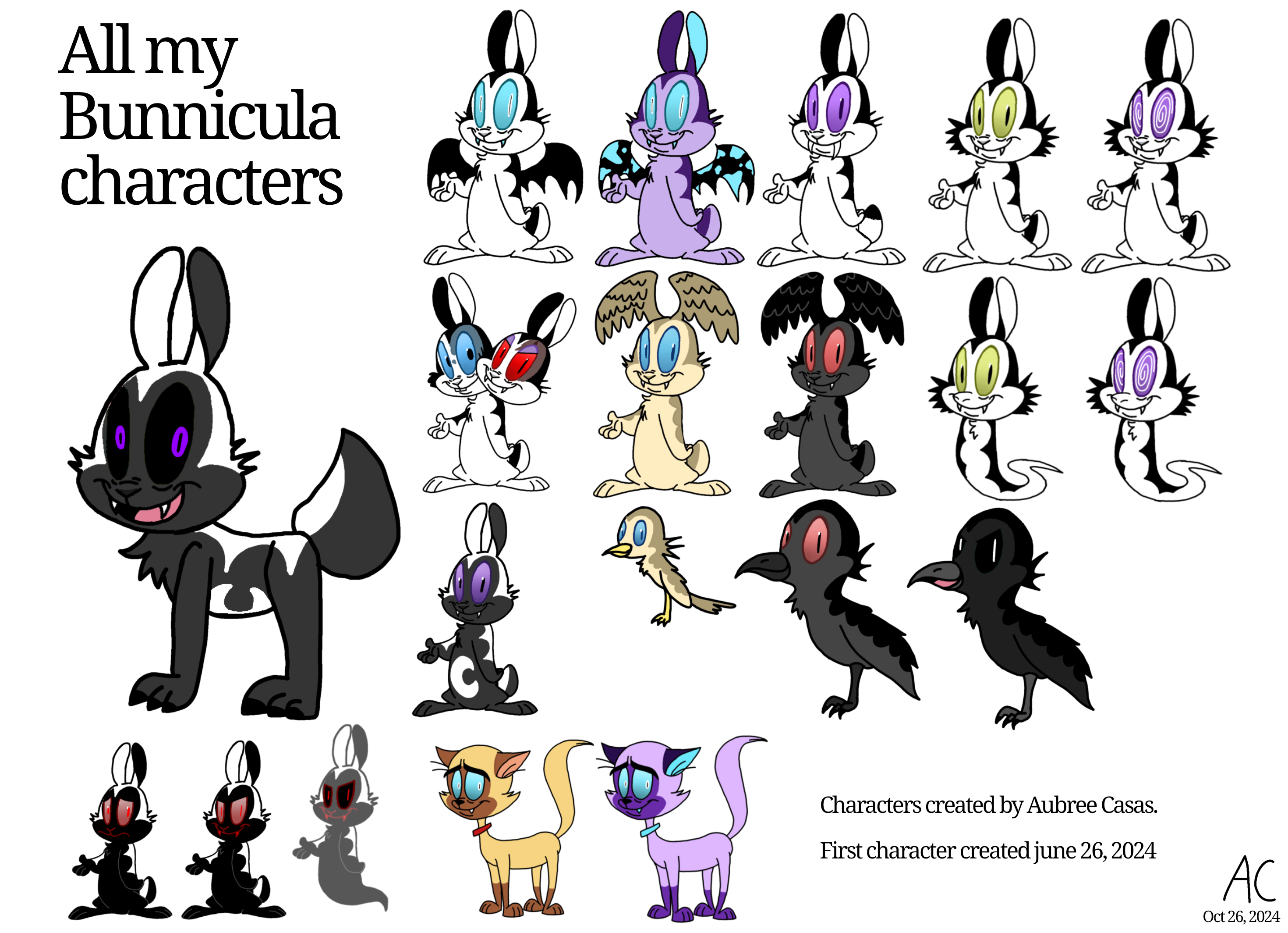 All my Bunnicula characters! - ibisPaint