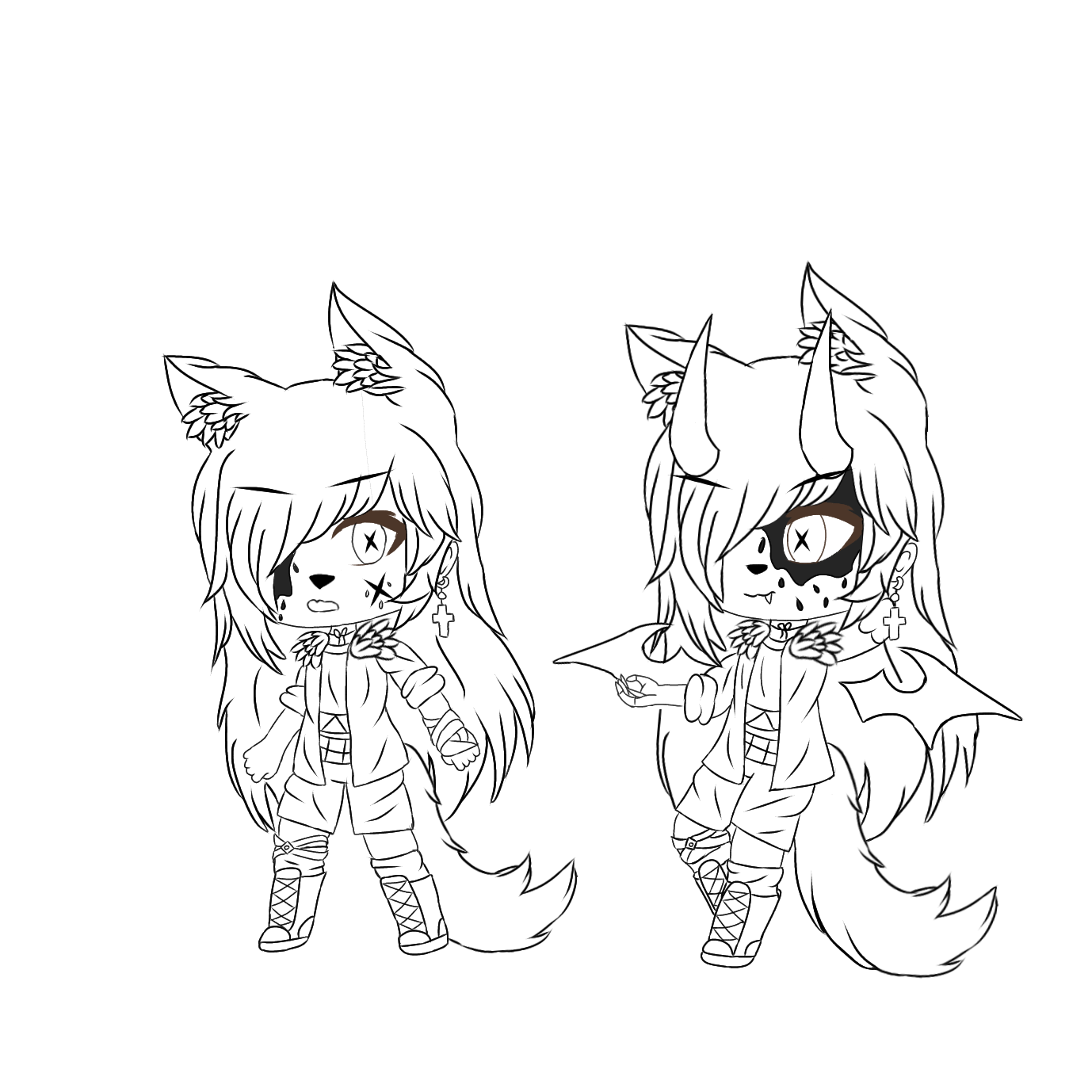 Mirror darkside (outline) - ibisPaint