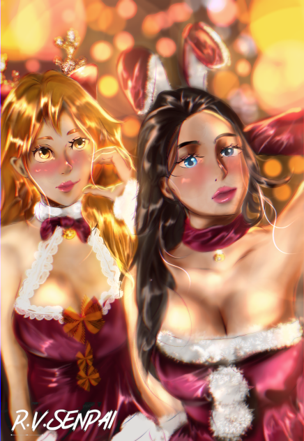 Nami and Robin.... Christmas 💖 - ibisPaint