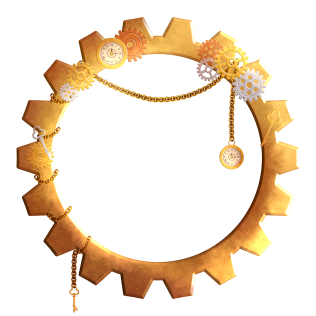 Steampunk frame 3 - ibisPaint