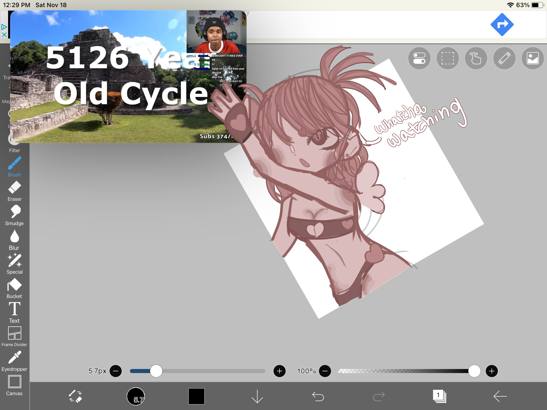 Watcha watching - ibisPaint