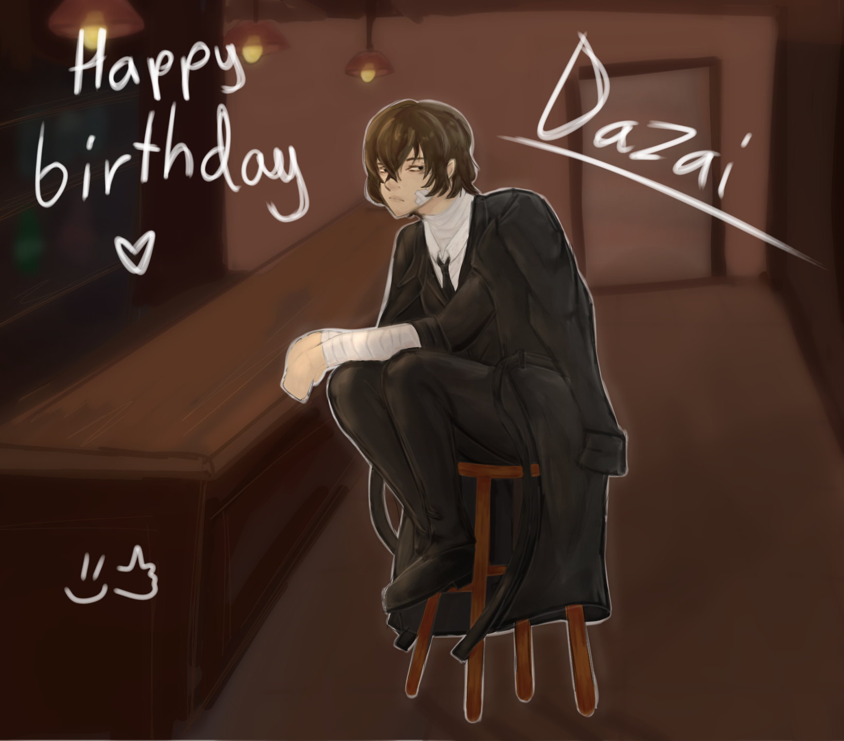 Happy birthday Dazai! - ibisPaint