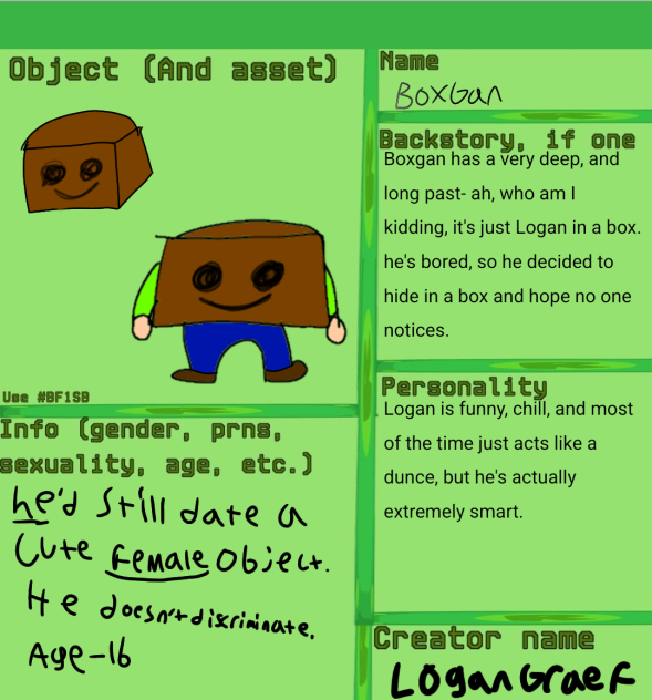 Logan as a box - ibisPaint