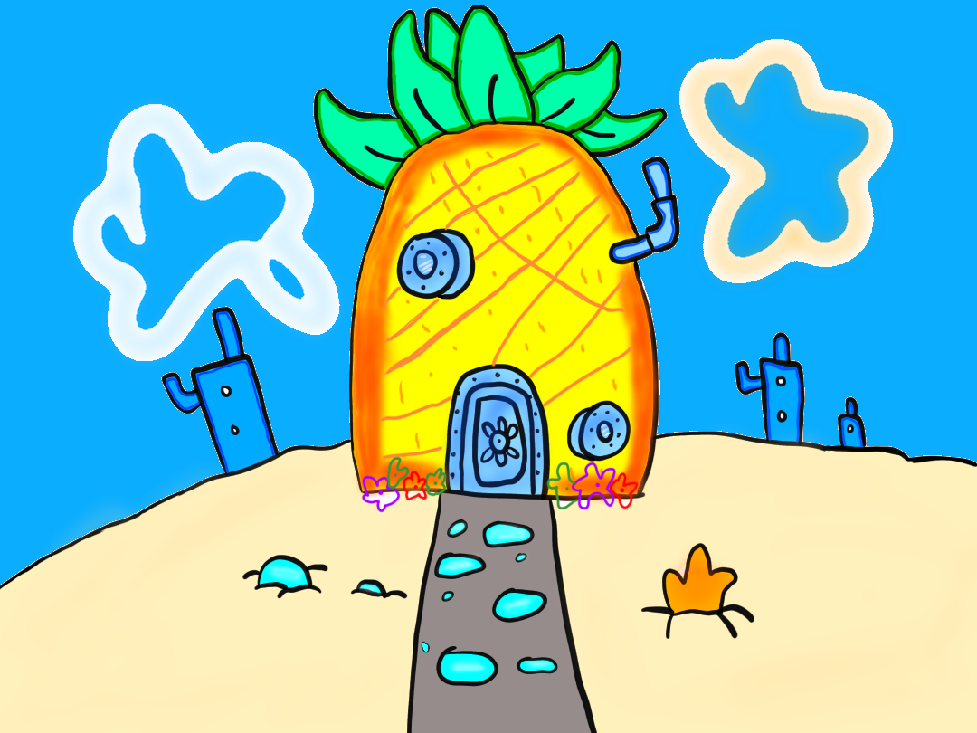 Rumah Spongebob - ibisPaint