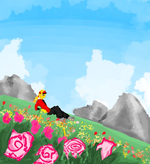 Just a pizza guy chilling - ibisPaint