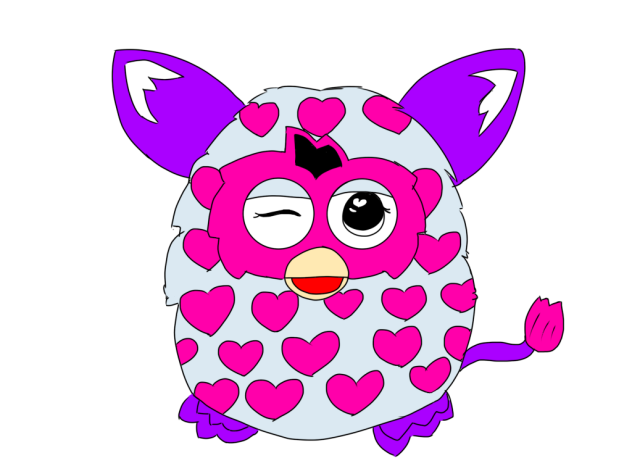 I drew my furby! template is mine though - ibisPaint